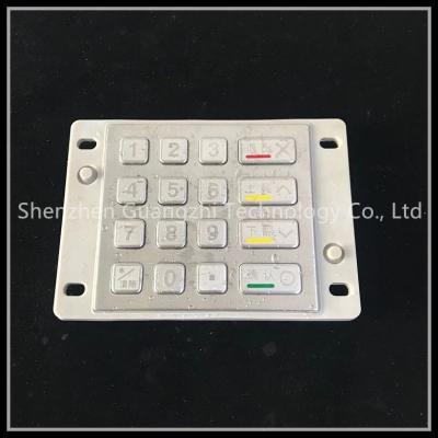China IP65 Waterproof Stainless Steel Keypad 16 Keys Anti Etching Braille Laser Engraved Logo for sale