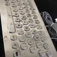 China Industrial Stainless Steel Corrosion Proof Keyboard with 38.1mm Trackball USB for sale