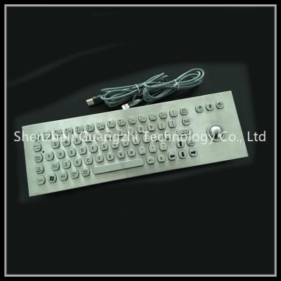 China IP67 Outdoor Stainless Steel Mechanical Keyboard with Trackball 68 Keys 382x110mm for sale