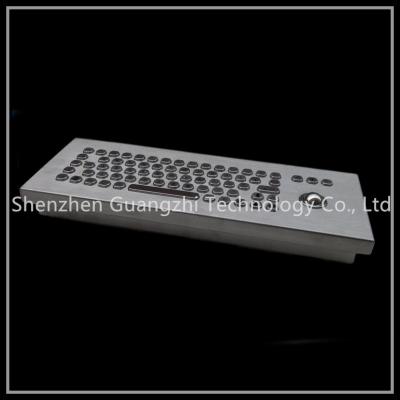 China Stainless Steel 68 Key IP67 Waterproof Keyboard 418x150mm Industrial Kiosk for sale