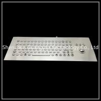 China Metal Integrated Trackball Keyboard 89 Key Stainless Steel with F1-F12 Function Keys 25mm or 38mm Trackball for sale