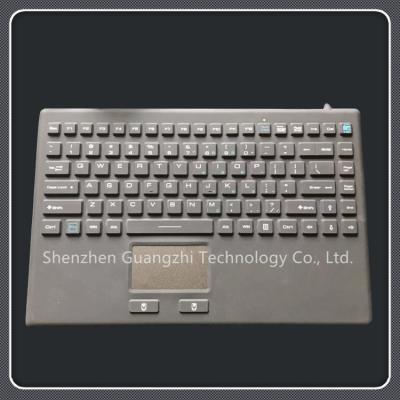 China 92 Keys Silicone Rubber Keypad with Touchpad IP68 Waterproof Industrial Keyboard 348x228x12mm for sale