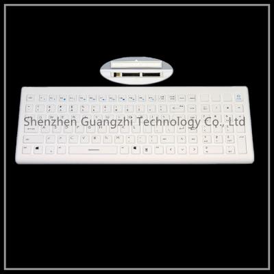 China IP67 Waterproof Industrial Silicone Keyboard Compact Layout 375x135x13mm USB for sale