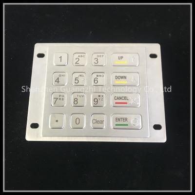 China Industrial Metal Numeric Keypad Waterproof With R232 Interface Ps2 Power Supply for sale
