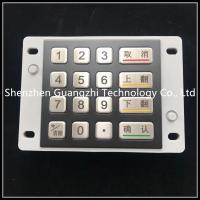 China Black Metal Numeric Keypad IP67 Anti Salt Spray Corrosion 16 Keys Outdoor for sale