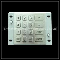 China Stainless Steel Metal Numeric Keypad 16 Keys USB PS2 Interface IP65 Waterproof for sale