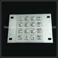 China Matrix Metal Numeric Keypad 16 Keys Stainless Steel IP65 for Access Control Kiosk Elevator ATM for sale