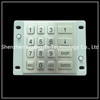 China Stainless Steel Waterproof Encrypted Keypad 100x91.5mm for ATM Kiosk with DES 3DES for sale