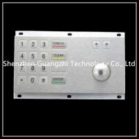 China Industrial Stainless Steel Trackball Keyboard IP65 38mm Ball 16 Keys USB PS2 for sale