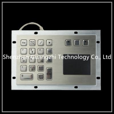 China 304 Stainless Steel Trackball Pointing Device 16+2 Keys Touch Screen 176mm x 110mm for sale