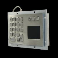 China Industrial Waterproof Metal Keyboard with Integrated Touchpad IP65 176x110mm for Kiosk Vending Machine for sale