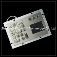 China Stainless Steel Dust Proof Keypad with Touch Screen 176x110mm IP65 Industrial Metal Keyboard for sale