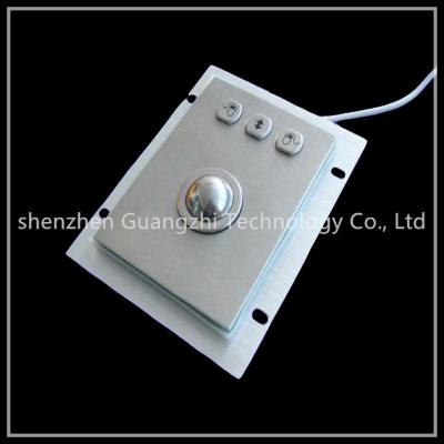 China Industrial Keyboard with Trackball 25mm Stainless Steel 800dpi USB PS2 for sale