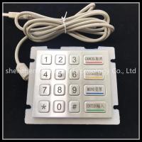 China IP67 Waterproof Stainless Steel Industrial Numeric Keypad 16 Keys USB Interface 100x90mm for sale