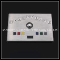 China Waterproof Trackball Keyboard IP65 Stainless Steel 195x120mm for Self Service Machine for sale