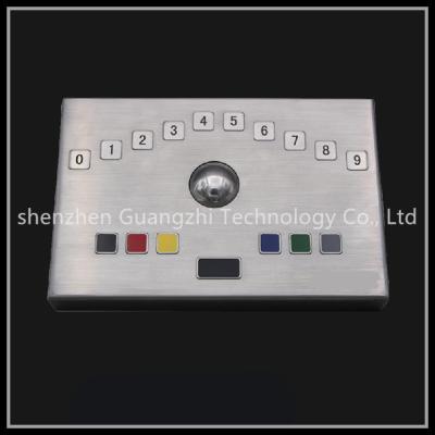 China Waterproof Trackball Keyboard IP65 Stainless Steel 195x120mm for Self Service Machine for sale