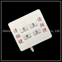 China IP65 Vandal Proof 4 Key Numeric Metal Keyboard USB PS2 Interface 90x80mm for sale