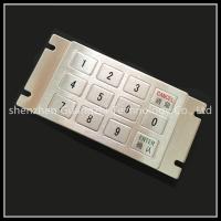 China 15 Key Stainless Steel Numeric Keypad USB 120x74mm Waterproof Industrial for sale