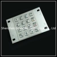 China Metal Encryption Keyboard 87.5x91.5mm RS232 DES 3DES for Kiosk ATM Password Input for sale