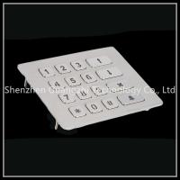 China LED Backlit Numeric Keypad 4x4 Matrix Stainless Steel Vending Machine Keyboard IP65 for sale