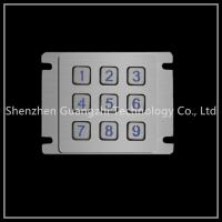 China Industrial Numeric Keypad 64.5mm IP67 Vandal Proof Stainless Steel for Access Control Ticket Machine for sale