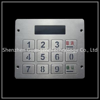 China Industrial USB Numeric Keypad with Display 155mm x 110mm Self Service Terminal Keyboard for sale