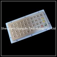 China Stainless Steel 40 Key Industrial Numeric Keypad IP67 Waterproof Vandal Proof 0.45mm Stroke for sale