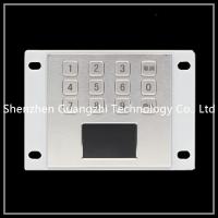 China Industrial Stainless Steel 12 Key USB Keyboard with Touchpad IP65 Waterproof 100x91.5mm for sale