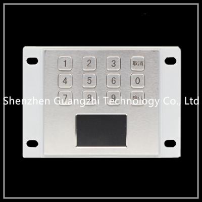 China Industrial Stainless Steel 12 Key USB Keyboard with Touchpad IP65 Waterproof 100x91.5mm for sale