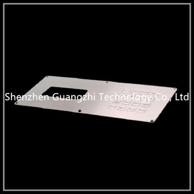 China Customized Stainless Steel Keyboard 300x127mm for Hospital Equipment Access Control for sale
