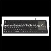 China IP68 Waterproof Silicone Rubber Keyboard with Touchpad 382mm USB Industrial Keyboard CE FCC for sale