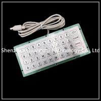 China Stainless Steel 40 Key Metal Numeric Keypad IP65 Waterproof for Kiosk Elevator ATM for sale