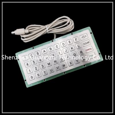 China Stainless Steel 40 Key Metal Numeric Keypad IP65 Waterproof for Kiosk Elevator ATM for sale