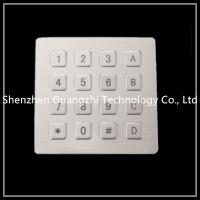 China IP65 Stainless Steel 16 Key Metal Numeric Keypad 100mm x 100mm for Elevator ATM Kiosk for sale