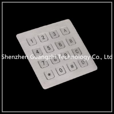 China Matrix Type Industrial Numeric Keypad IP65 Watertight 16 Key Access Control System for sale