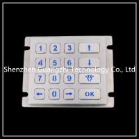 China 16 Key Backlit Metal Numeric Keypad 4x4 Matrix Vandal Proof ATM Keyboard IP65 for sale