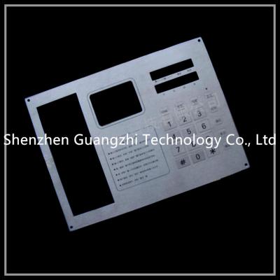 China Stainless Steel Embedded Numeric Keypad 10x10mm Keys Laser Cut Bend Weld Custom for sale