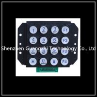 China Zinc Alloy Custom Keyboard Pad 82.5x79mm Transparent Button Password Lock for Public Telephone for sale