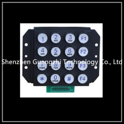 China Zinc Alloy Custom Keyboard Pad 82.5x79mm Transparent Button Password Lock for Public Telephone for sale
