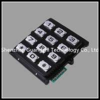China 12 Key Zinc Alloy Metal Keypad 53.5x57mm IP65 Waterproof for Access Control Public Phone for sale