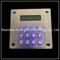 China Stainless Steel USB Numeric Keypad with LED Display IP65 Waterproof Dustproof 12 Keys 0.5mm Stroke for sale