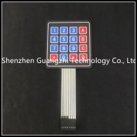 China Membrane Microswitch Waterproof Keyboard 4x4 Matrix 16 Key 7P Connection 69.2x76.9mm for sale