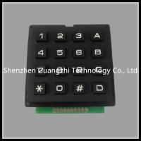 China 4x4 Matrix Industrial Plastic Keyboard 16 Key USB RS232 Interface 56.8x60x7mm for sale