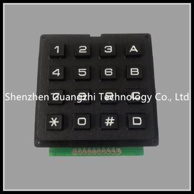 China 4x4 Matrix Industrial Plastic Keyboard 16 Key USB RS232 Interface 56.8x60x7mm for sale