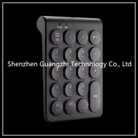 China Black Wireless Bluetooth Numeric Keypad 19 Key 160mAh Rechargeable Desktop for sale