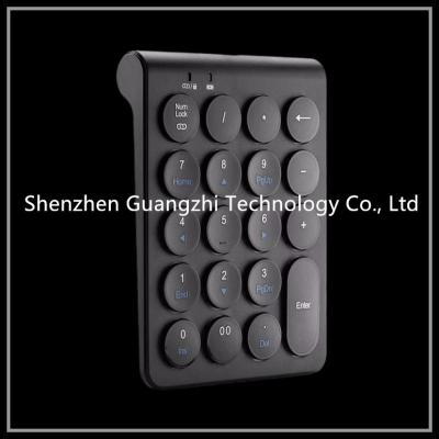 China Black Wireless Bluetooth Numeric Keypad 19 Key 160mAh Rechargeable Desktop for sale