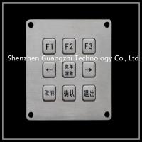 China Wireless Bluetooth Industrial Numeric Keypad 9 Key Stainless Steel 1.5mm for sale