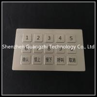 China 3 * 5 Matrix Metal Numeric Keyboard , Fuel Dispenser Waterproof Keyboard 15 Keys for sale