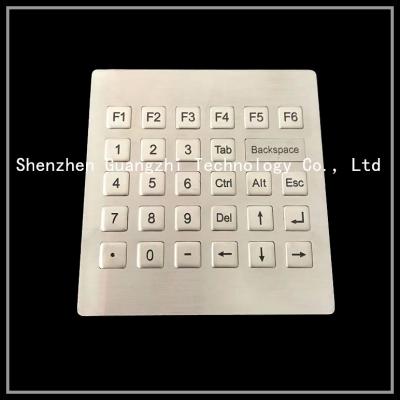 China 29 Keys USB 5x6 Matrix Stainless Steel Metal Keypad for sale