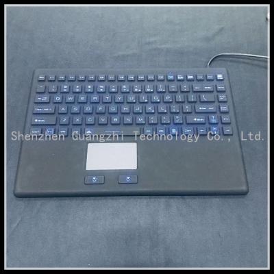 China 92 Key Backlit Silicone Rubber Keyboard with Touchpad USB 1.1 IP68 Waterproof for sale